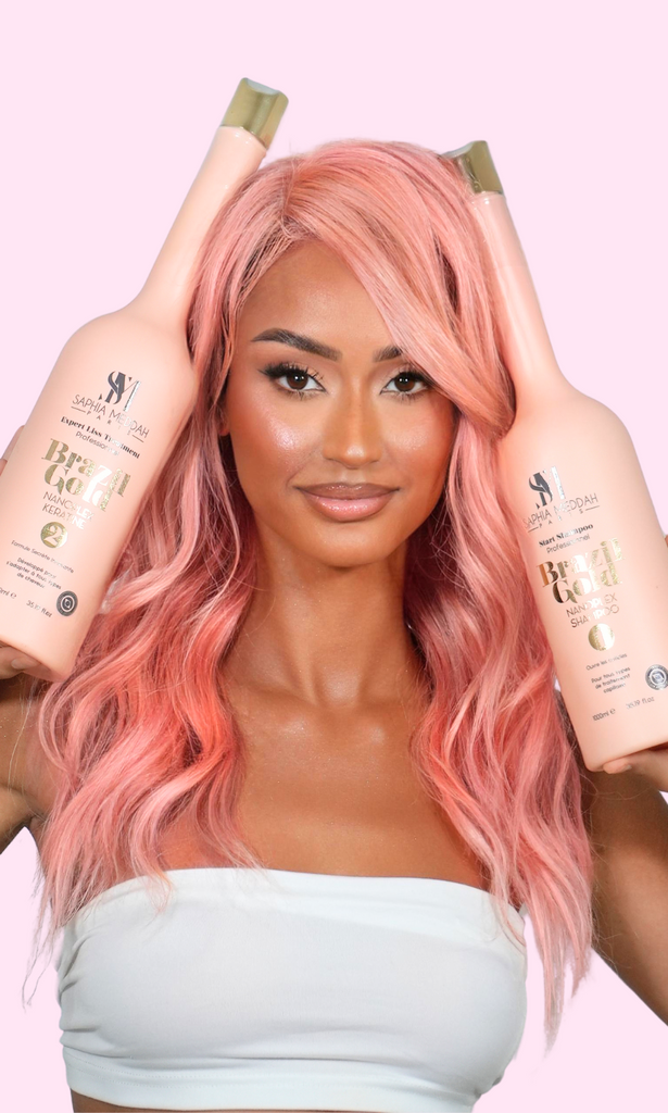 KIT - LISSAGE BRAZIL GOLD SHAMPOING (1000 ML) TRAITEMENT (1000 ML ...
